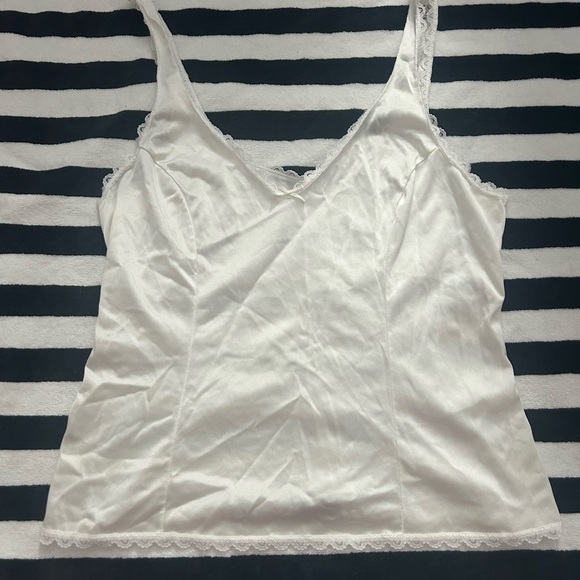 Sears | Tops | Vintage Sears White Lacetrimmed Camisole | Poshmark